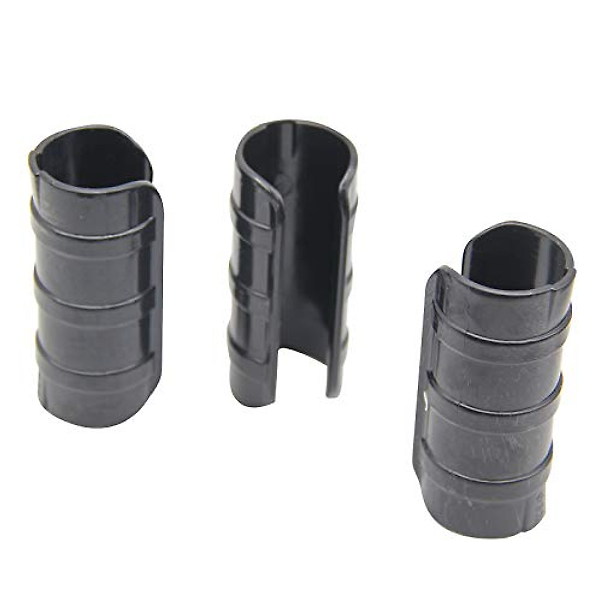 QDJUNE Garden Buildings Tube Clip 1.26 inch Black Greenhouse Clips Greenhouse Frame Pipe Tube Film Clip Connector Kit Pack of 10, Can Clamping Something Outer Diameter of 1.22-1.3in