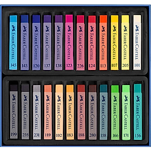 Faber-Castell 128324 Goldfaber Studio Soft Pastel Chalks Pack of 24 Assorted Colours