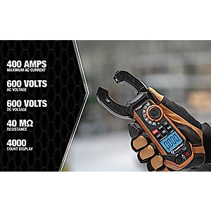 Southwire - 65031640 CLAMP METER; 400A AC/DC 21530T;Black/Brown