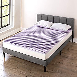 Best Price Mattress 2 Inch Egg Crate Memory Foam Mattress Topper with Soothing Lavender Infusion, CertiPUR-US Certified, Queen