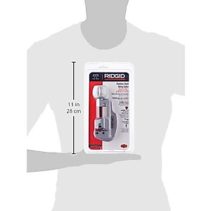 RIDGID 29963 Model 35S 1/4" to 1-3/8" Stainless Steel Tubing Cutter with X-CEL Knob, Silver
