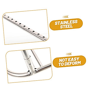 ABOOFAN Storage Shelf Coat Hangers Storage Shelves Clothes Drying Rack Windowsill Drying Rack Portable Drying Rack Storage Rack Folding Rack Outdoor Travel Stainless Steel Heat Sink