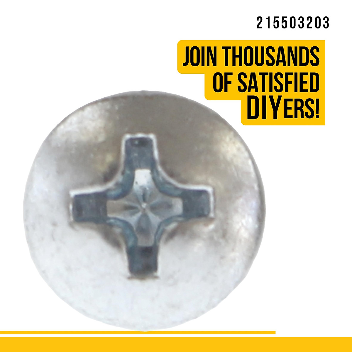 215503203 Screw Compatible With Frigidaire Kenmore Crosley Replaces AP3958785 PS1525540 Ultra Durable Part FRS20ZRG FRS26ZNHB0 FRS26RLECSG PLRS267ZAB1 253.71822104 CRTE183AWM E23CS75DSS1 E23CS75DSS5