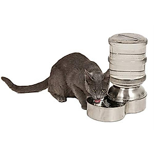 Petmate Stainless Steel Replendish Waterer, Small (24345S)