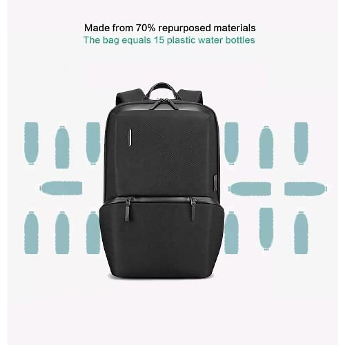 Kingsons, Travel Backpack for Men Women, Water Resistant 15.6 inch Laptop Backpack for Business with USB Charging Port, Multi-Function Work Backpack for Office College School Traveling