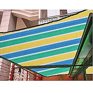 ALBN Shade Cloth Shading Net 80% Shading Rate Patio Sunscreen Anti-UV Metal Hole Antirust Plant Shadow, 23 Sizes (Color : Multi-Colored, Size : 5x8m)