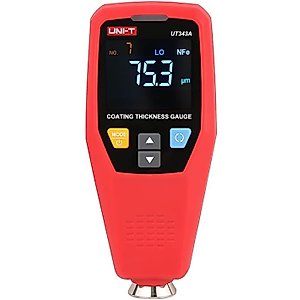 UNI-T UT343A Digital Coating Thickness Composite Gauge Meter Automobile Paint Film Tester Measuring FE/NFE Paint Tool USB Data Storage Single-Point Multi-Point Quick Judgment Prompt