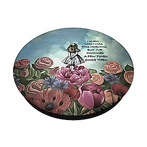 Wondering Alice - Alice In Wonderland Quote PopSockets PopGrip: Swappable Grip for Phones & Tablets