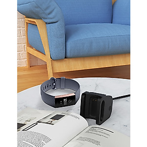 Sinoacc Charger for Fitbit Charge 3 Replacement USB Charging Cable Cord for Fitbit Charge 3 Fitness Activity Tracker 3.3Ft/1M