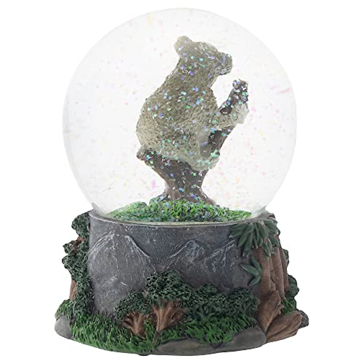 Climbing Koala Family 100MM Musical Water Globe Plays Tune Born Free