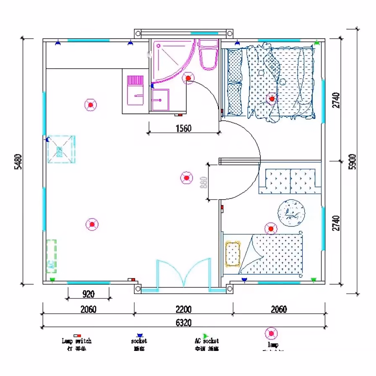 Expo Groups Portable 19x20 Ft Expandable Prefabricated Home 3+ bedrooms – Ideal for Hotels, Offices, Guard Houses, Shops, Villas, Complete Restroom, Pre-Wired (13x20FT)