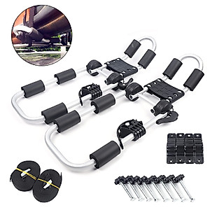 Kayak Roof Rack 3 in 1 Kayak Rack Universal Roof Rack Carrier Canoe Holder Foldable Fitment Hull for Canoe Ski Surfboard