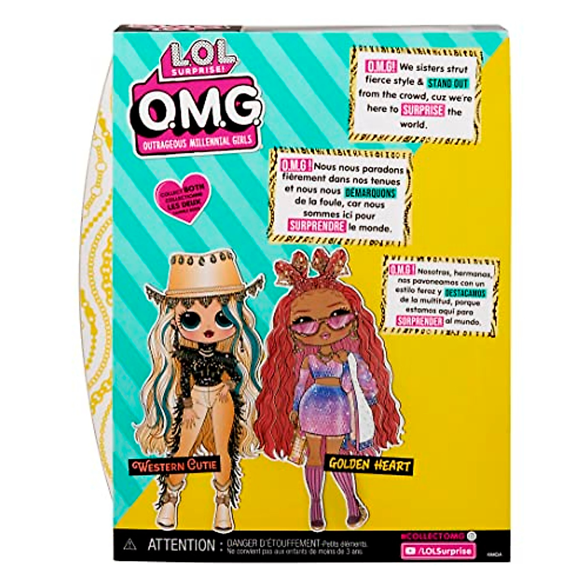 L.O.L. Surprise! O.M.G. Golden Heart Fashion Doll with Multiple Surprises and Fabulous Accessories – Great Gift for Kids Ages 4+