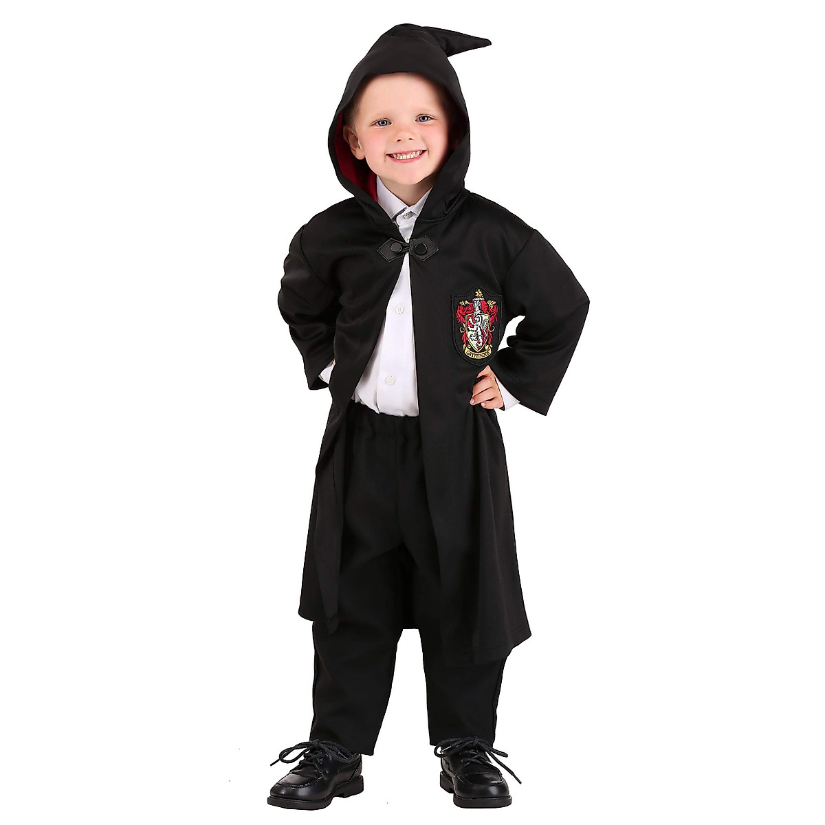 Fun Costumes Harry Potter Toddler Gryffindor Robe, 2T Black