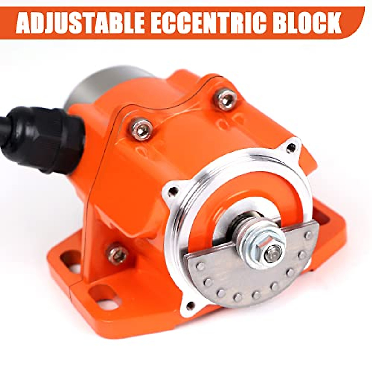 TOAUTO Concrete Vibrator Vibration Motor 30W Single Phase AC 110V 3600rpm Aluminum Alloy Case Vibrating Motor for Shaker Table