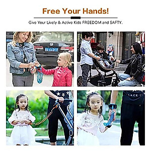 GUAGLL Anti Lost Wrist Link, Outdoors Safety Wrist Link Rope For Toddlers, Babies and Kids