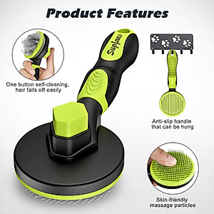 3PCS Cat Grooming Kit | Cat Brush | Cat Brushes for indoor Cats | Cat Nail Clipper | Cat Nail Trimmer | Cat Bath Brush | Cat Brush for Shedding for Long and Short Haired Cats - Premium Cat Supplies