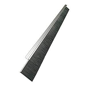 Retsun Door Brush Sweeps Seal Garage Roll Up Door Brush 3 Inches Net Width Durable Easy Mounting for Exterior Doors