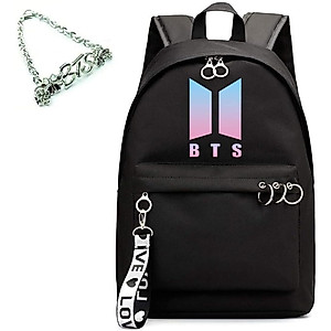 Yongshida Kpop Fashion BTS Backpack Colleage Bookbag School Bag Jimin Suga Jin Jhope RM jung kook V Fans Casual Daypack BTS Merchandise