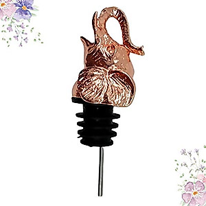 Yarnow Elephant Wine Pourer, Animal Wine Pourer Liquor Pour Spouts Bottle Pourer for Christmas for Bar Party Restaurant (Rose Gold)