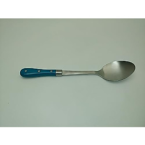The Pioneer Woman Basting Spoon Large Stainless Steel Teal Handle 14" Long