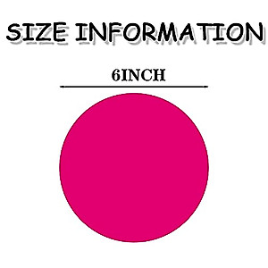 Round Floor Stickers, 6 Inch Spot Markers Floor Spots Self Adhesive Vinyl Stickers Classroom Dot Spots for Preschool and Kindergarten Elementary Teachers (60PCS)