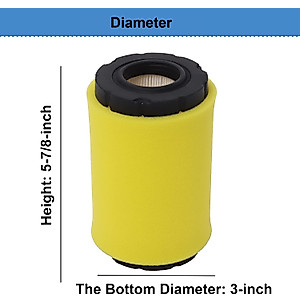 793569 Air Filter for Compatible with B-S GY21055 𝐒 𝐈𝐧𝐭𝐞𝐤 𝐒𝐞𝐫𝐢𝐞𝐬 with Pre Filter 793685 MIU11511 12673 Lawn Mower Air Filter (Pack of 6)