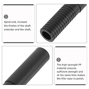 BESPORTBLE 2pcs Club Extension Replaceable Plastic Extenders Portable Club Extenders Golfs Plastic Extenders Professional Shaft Extenders Plastic Golfs Shaft Extenders Golfs Rod Extenders