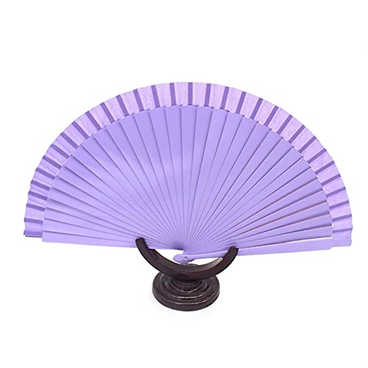 ONILA Folding Hand Fan Solid Color Folding Fans Dance Wedding Party Lace Fans Plastic Silk Folding Hand Held Fan Home Decoration Handmade Fan Gifts Handheld Fans (Color : 3)