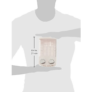 Better Living Products, White 76254-1 Euro Series 2-Chamber Soap and Shower Dispenser