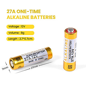 Super Power A27 27A MN27 MN27BPK GP27A L828 Battery 12V Alkaline Battery (50 Batteries)