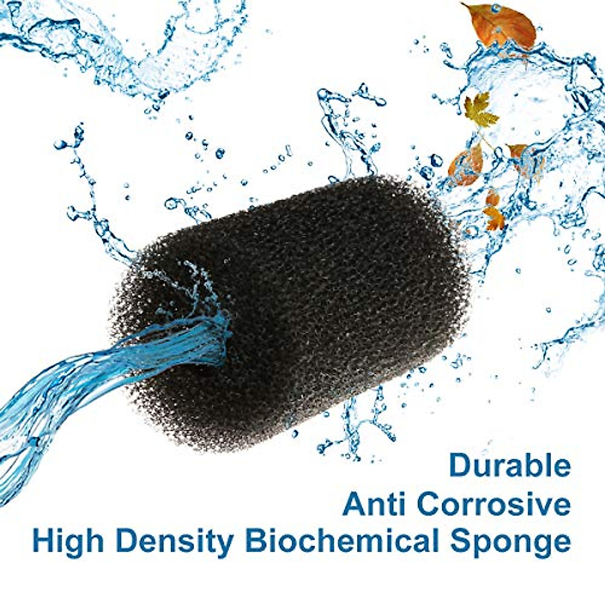 Senzeal 4PCS Pre-Filter Foam Sponge Roll Aquarium Filter Intake Cover for Aquarium Fish Tank(Medium)