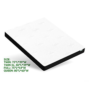 VFD 5 Inch Twin Memory Foam Mattress - Medium Firm Feel - Gel Infusion - Memory Foam Infused - No Fiberglass - Breathable - CertiPur Certified