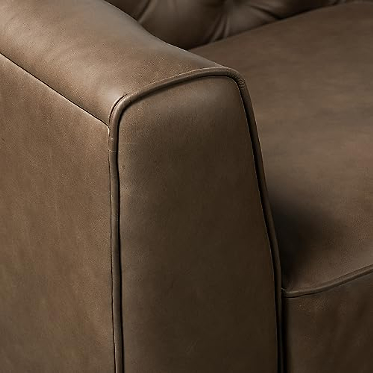 POLY & BARK Essex Furniture, 89 inches, Cocoa Brown