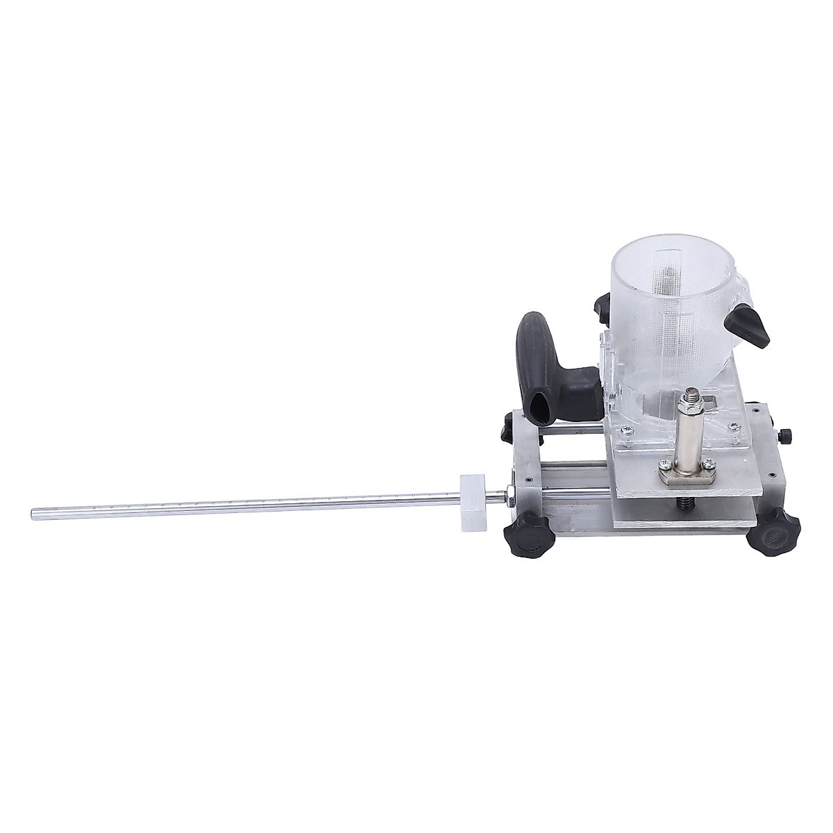 Kadimendium Rotary Tool Plunge Router Attachment Compact Woodworking Router Accurate Stable Wearproof Trimming Router for Woodworking