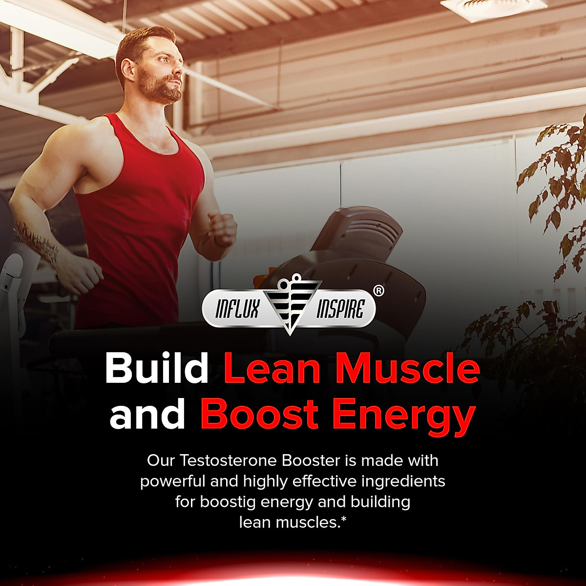 Influx Inspire Testosterone Booster for Men - Test Booster for Stamina, Endurance & Strength - 60 Capsules