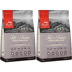 Orijen 2 Pack of Fit & Trim Dog Food, 4.5 Pounds Each, Grain-Free Kibble Made in The USA