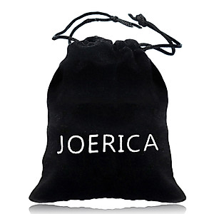 JOERICA 4 Pairs Heart Stainless Steel Stud Earrings for Women Star Earrings