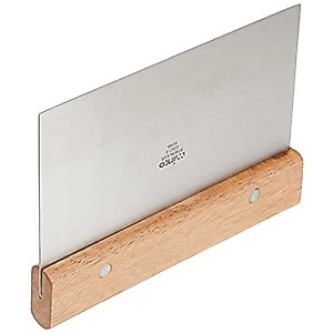 Winware Stainless Steel Dough Scraper with Wood Handle