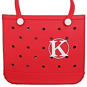 TEYOUYI Decorative Alphabet Lettering-K Accessories Compatible with Bogg Bags,Charm Inserts for Bogg Bag,Personalize your Tote Bag with Alphabet Letters