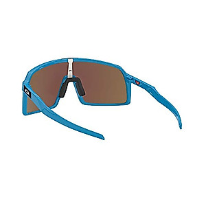 Oakley Men's OO9406 Sutro Rectangular Sunglasses, Sky/Prizm Sapphire, 37 mm