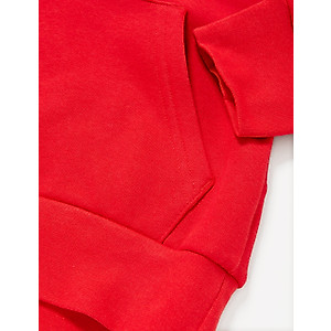 Under Armour Boys Rival Fleece Hoodie , Red (600)/Onyx White , Youth Large