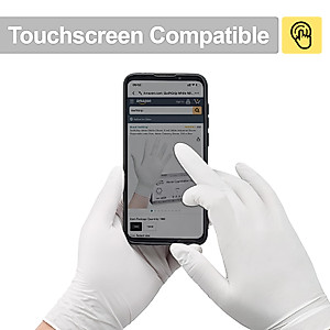 SwiftGrip White Disposable Nitrile Exam Gloves, 3-mil, Small, Case of 1000, Nitrile Gloves Latex Free for Medical, Cleaning, Cooking & Esthetician, Food-Safe, Powder-Free, Non-Sterile