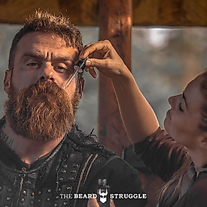 The Beard Struggle - Day Liquid Tonic Beard Oil - Silver Collection (Alfheim's Forests) - Beard Oil for Men - Moisturize, Softens Hair, Reduces Itch - Day Time Beard Growth Oil (1 Fl oz)