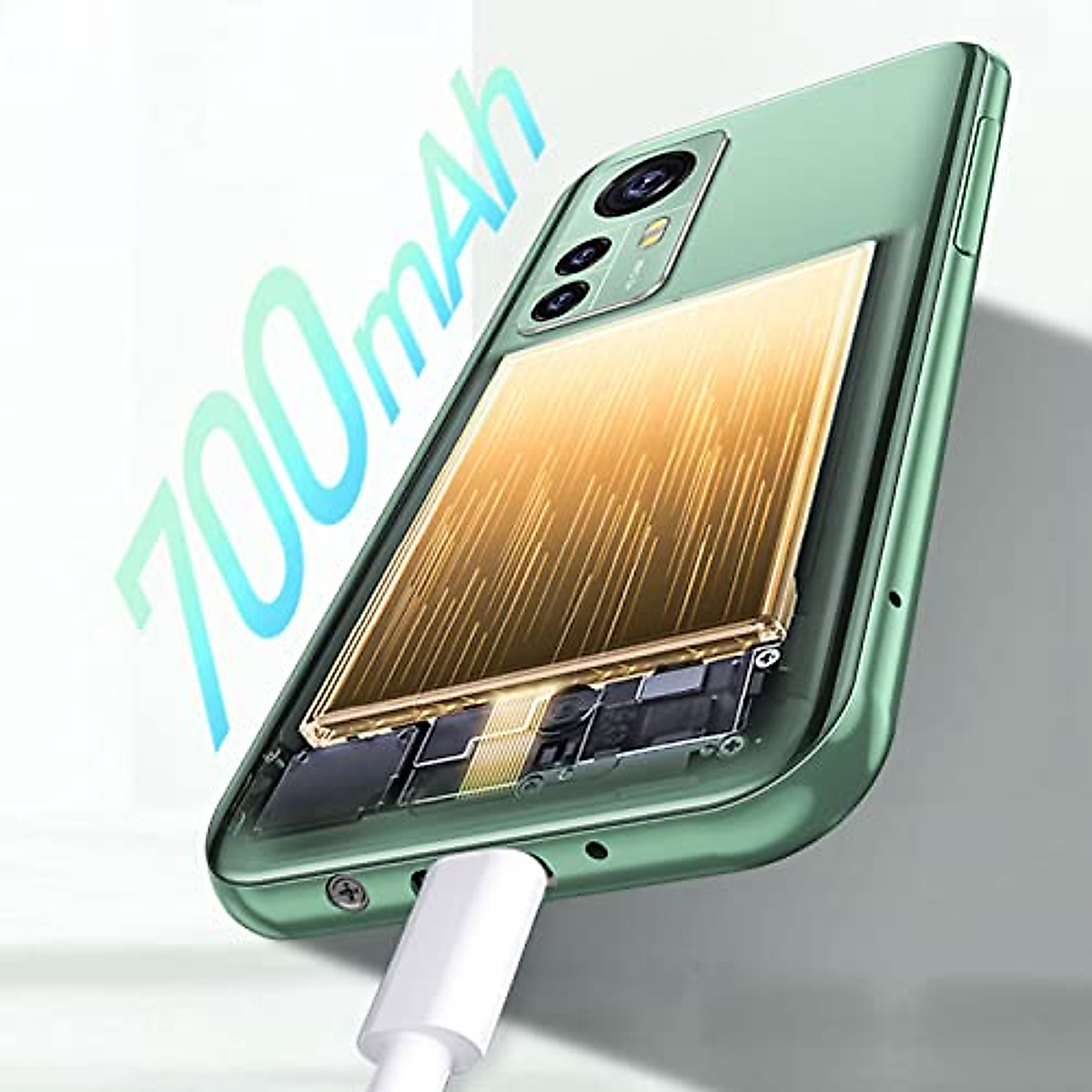 3G Mini Smartphone, One Piece Green 2MP Rear 0.3MP Front D18 Mini Phone for Study (Green)