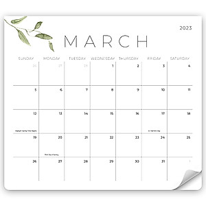 Beautiful Magnetic 2023 Fridge Calendar - Beautiful Monthly Greenery Calendar for Easy Planning - The Perfect Refrigerator Calendar To Stay on Track With Your Appointments