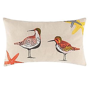 Greenland Home Maui Pillow, 12x20 inches, Beige