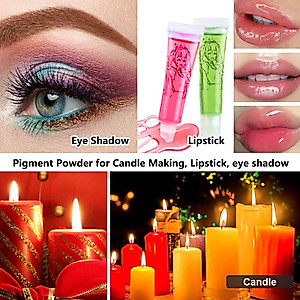 Mica Powder - Pearlescent Epoxy Resin Color Pigments Set - Natural Cosmetic Grade Pigment for Soap Dye, Pigment for Paint, Epoxy Resin, Candle Making, Bath Bombs, Lip Gloss, Slime Dye Set 18 Colors