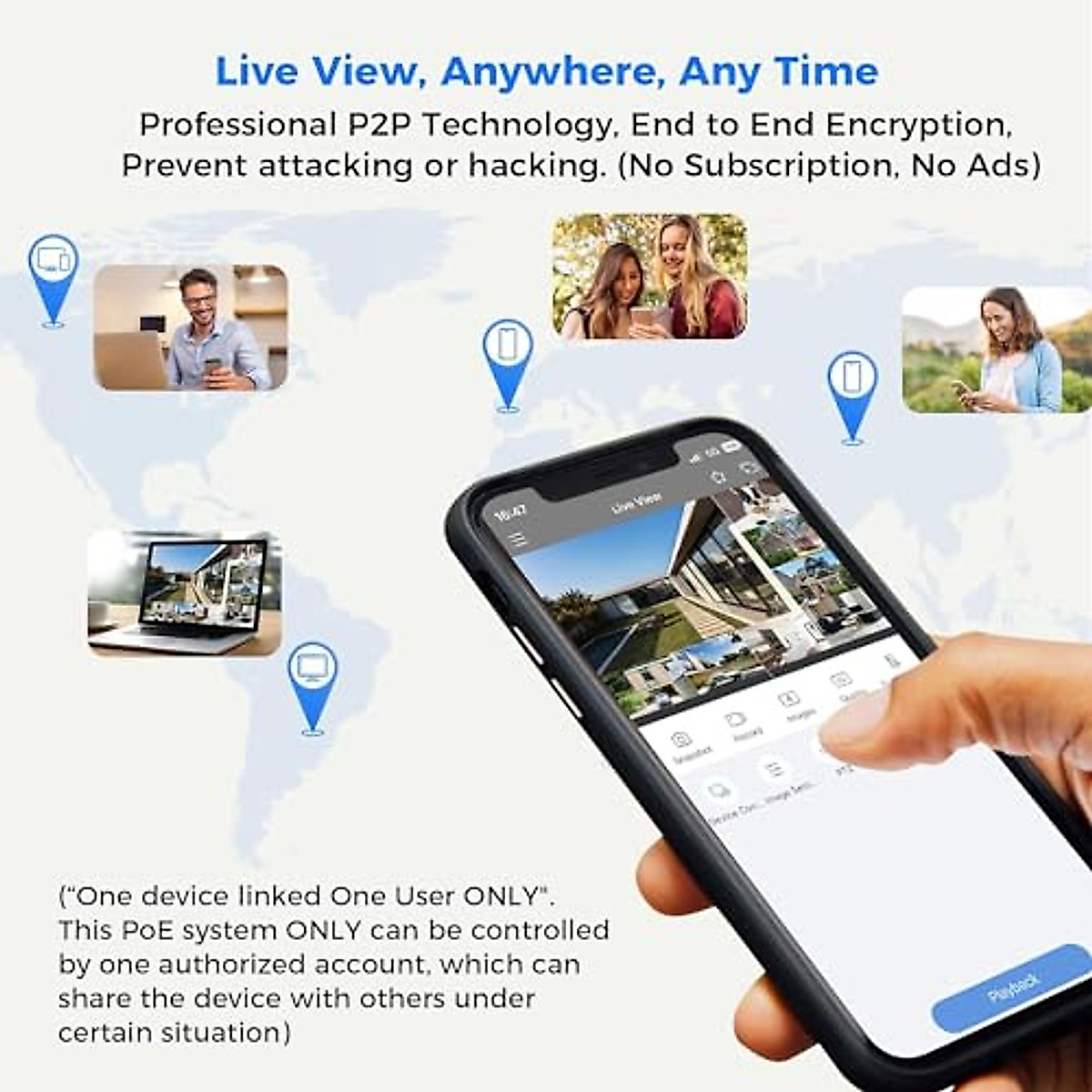 Hiseeu [ 121°Wide View Angle 4K PoE Security Camera,8MP IP Security Camera IP67 Waterproof,Dome Security Camera Outdoor,H.265+ 100ft Night Vision, Work w/PoE NVR Home Surveillance System