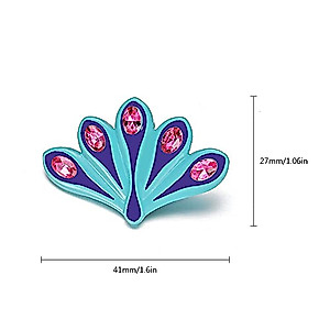 Cute Peacock Ladybug Big Pin Metal Blue Enamel Gem Brooches Girl Costume Cartoon Punk Jewelry Lapel Pin